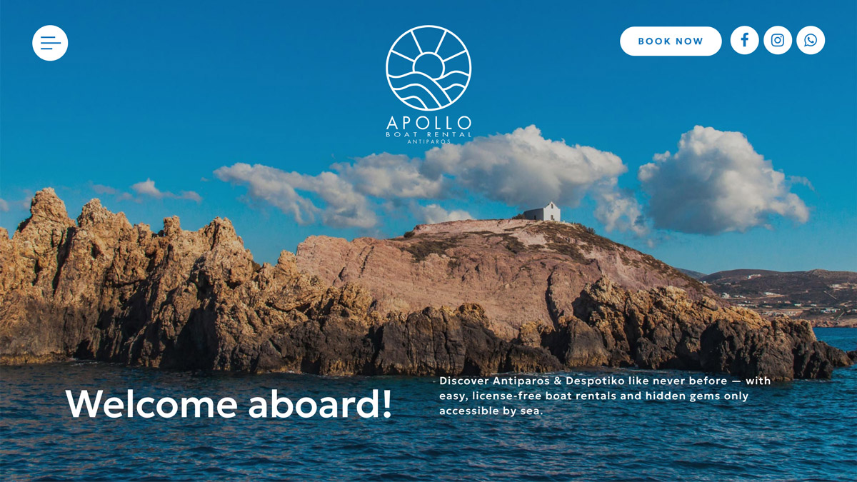Our boats | Apollo Boat Rental | License-free boat rentals Paros ...